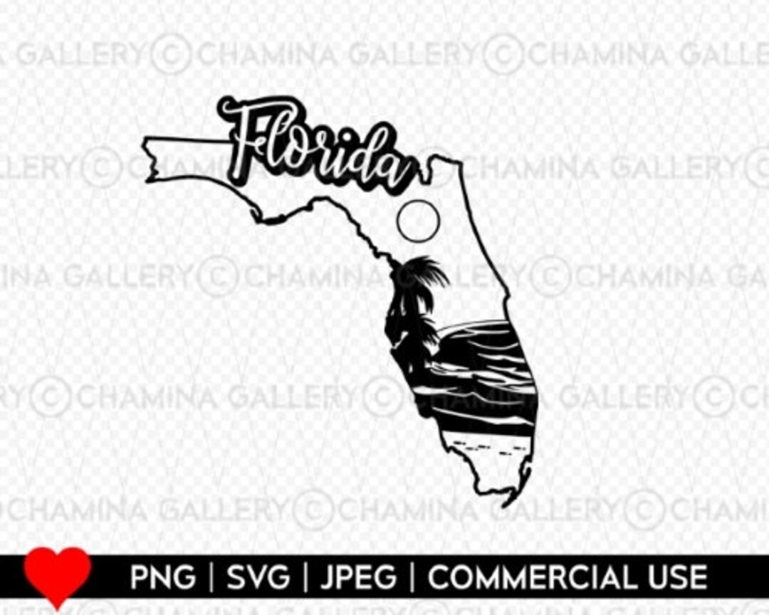 Florida Svg Florida Map Svg Florida Cut Files Florida Clipart Florida ...