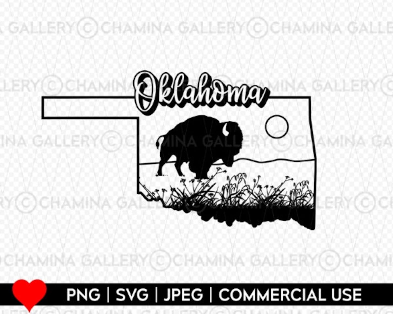 Oklahoma Svg Oklahoma Map Svg Oklahoma Cut Files Oklahoma Clipart ...