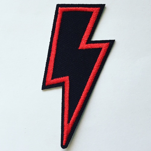 Thunderbolt Iron-on Patch Lightning Bolt Badge DIY - Etsy