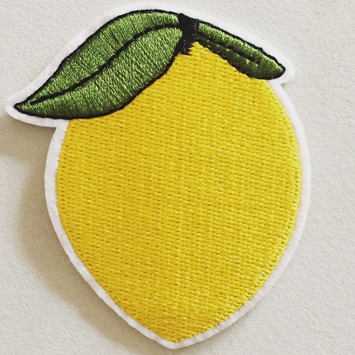 Lemon Slice Iron-on Patch Citrus Fruit Badge Summer Fruit - Etsy