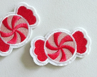 Tiny, Peppermint Swirl Candy Patch Custom Made - Etsy