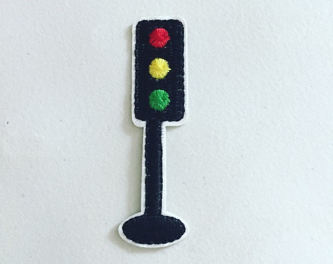 Traffic Lights Iron-on Patch Stoplights Badge Traffic Signal | Etsy
