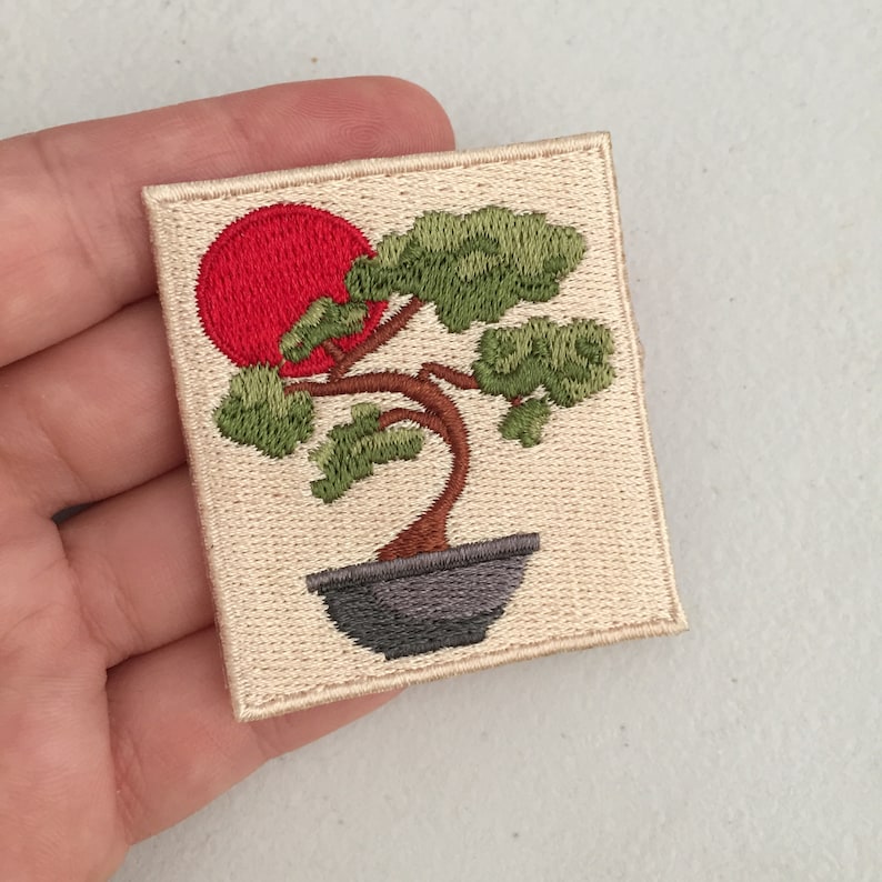 Bonsai Tree Iron-on Patch Japanese Tree Badge Japan Patch - Etsy UK