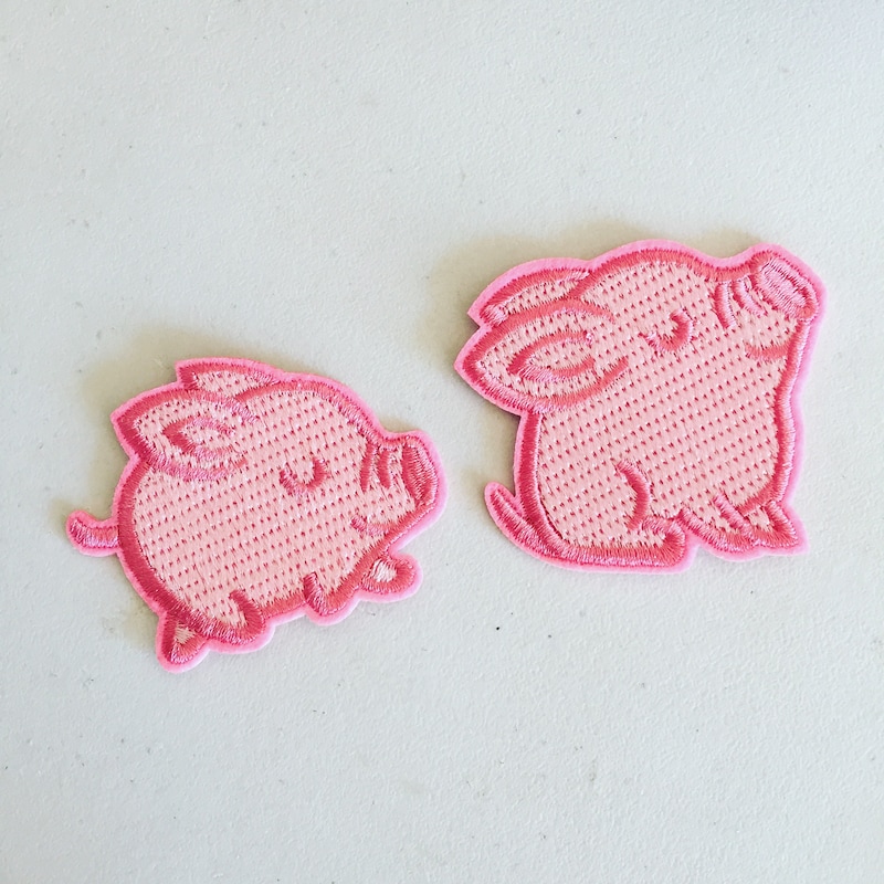 Iron on Pig Patch - Etsy