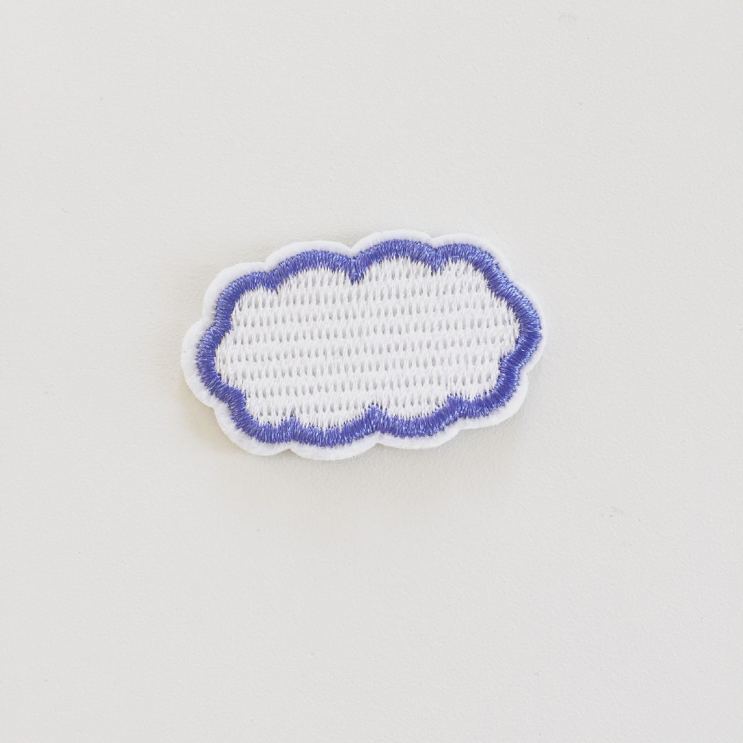 Cloud Iron-on Patch: Embroidered Dreamer Badge - Etsy UK