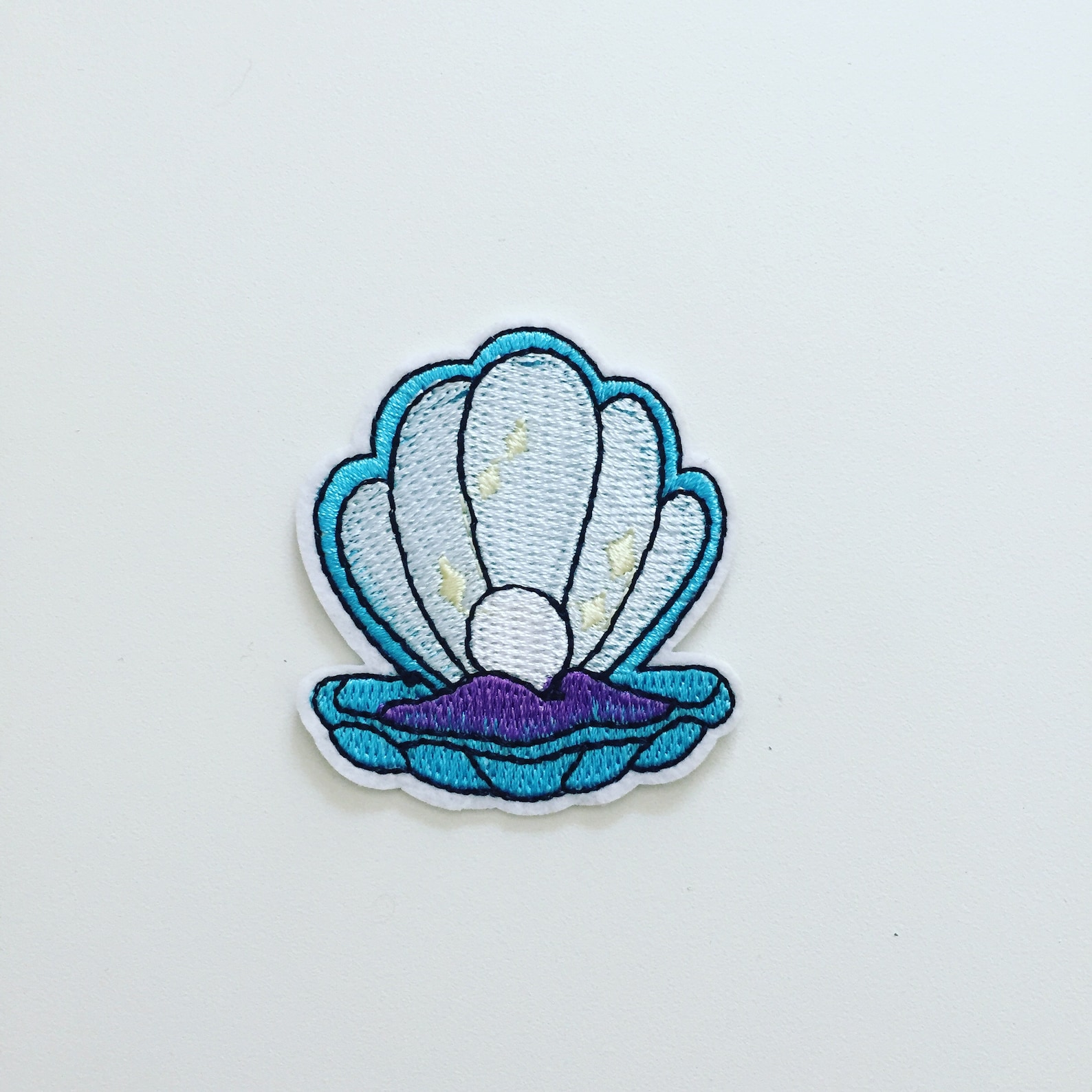 Pearl Sea Shell Iron-on Patch Marine Life Badge Seashell - Etsy UK