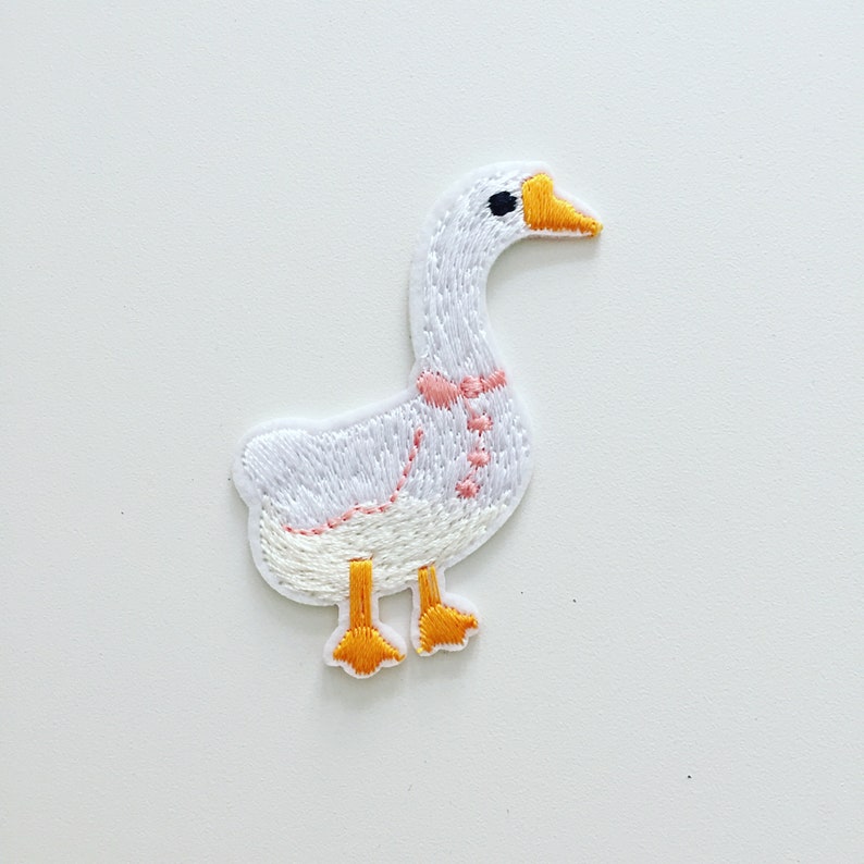 Goose Iron-on Patch Farm Animal Badge Kids Animal Patches - Etsy