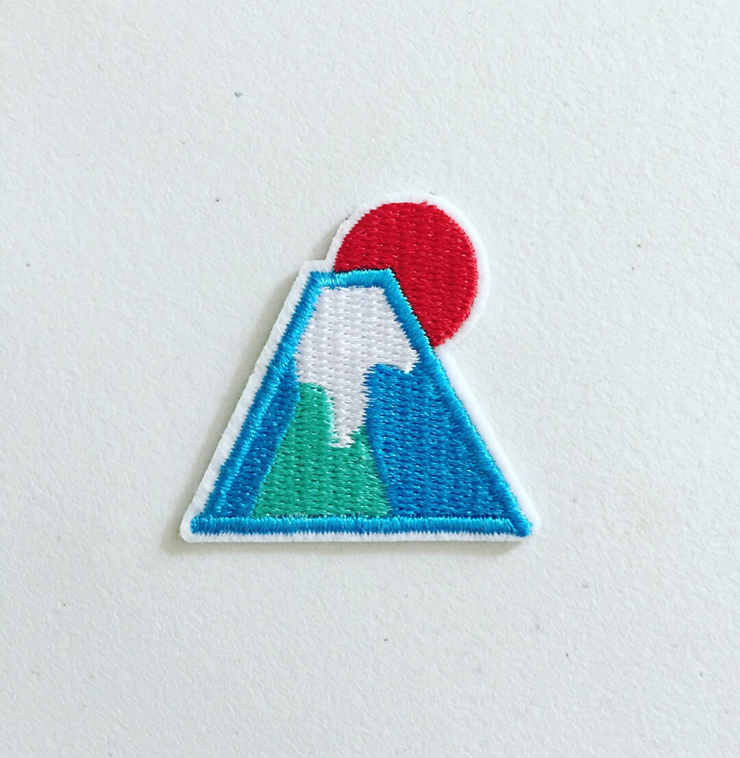 Mount Fuji Iron-on Patch, Japanese Mountain Badge, Japan Patch ...