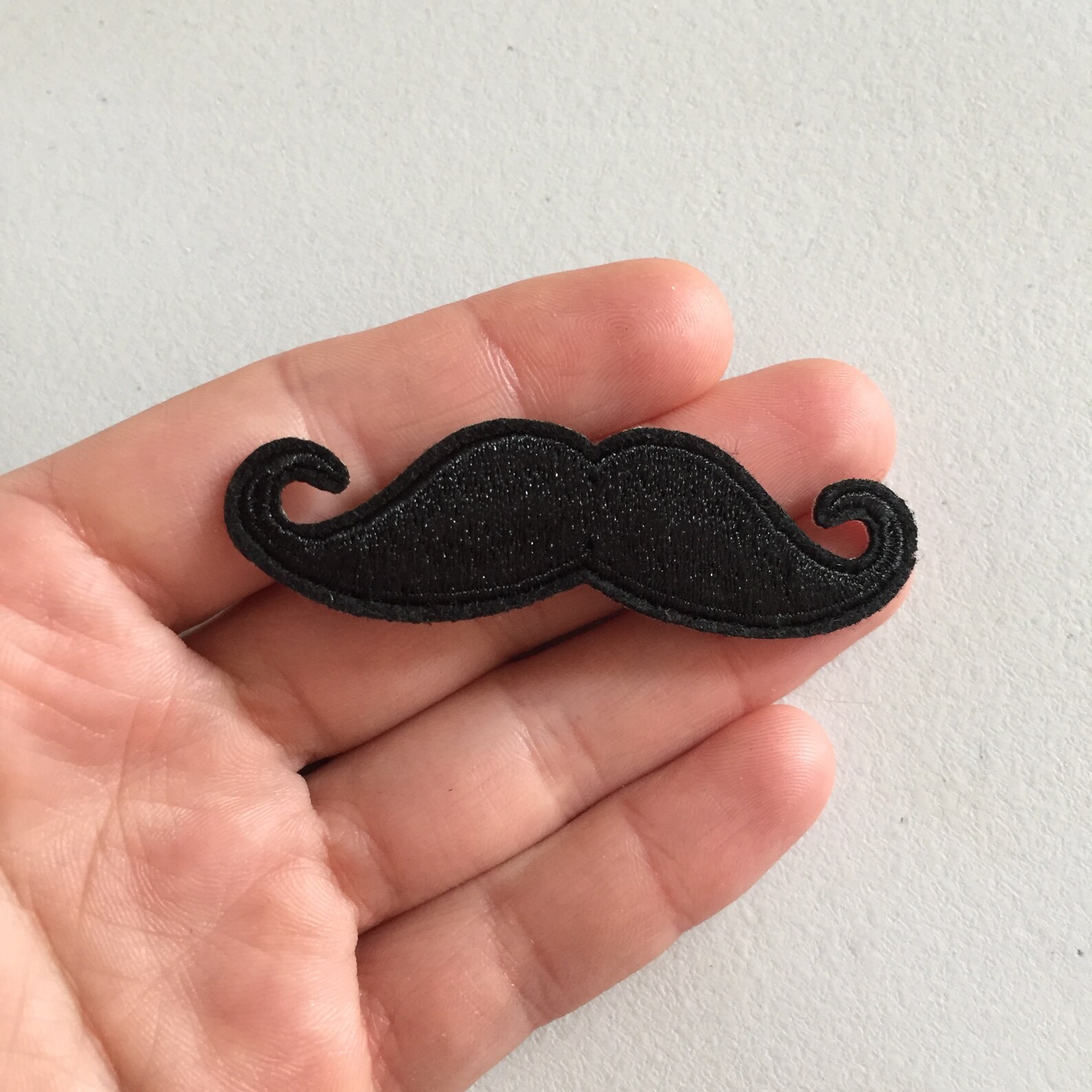 Moustache Iron-on Patch Movember Mustache Badge Hipster - Etsy