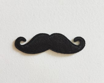 Mustache Patch, Medium Custom Made - Etsy