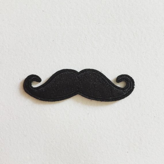 Moustache Iron-on Patch Movember Mustache Badge Hipster | Etsy