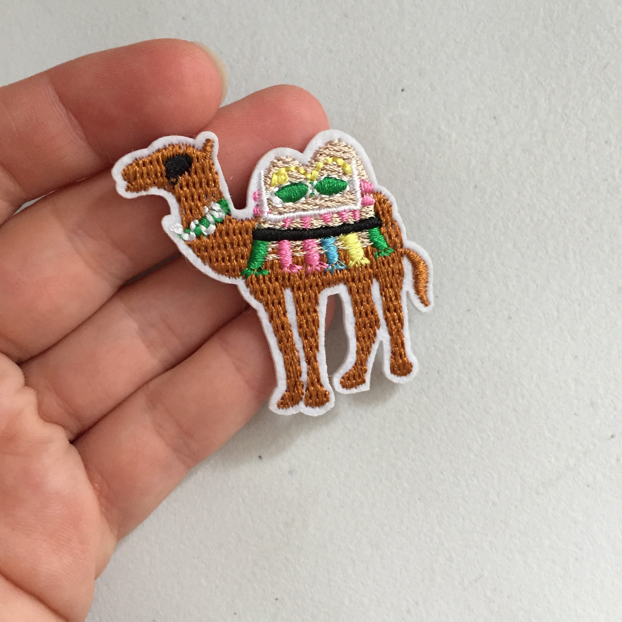 Camel Iron-on Patch: Desert Safari Embroidered Applique - Etsy UK