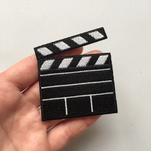 Movie Clapperboard Iron-on Patch, Film Clapboard Badge, Film Slate ...