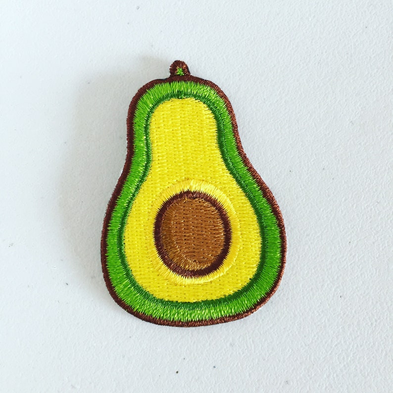 Avocado Iron-on Patch Fruit Badge Avocado Badge Fruity - Etsy UK