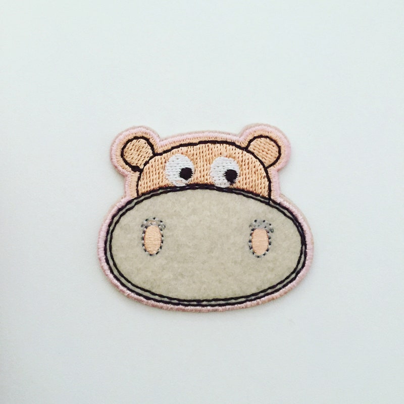 Hippo Applique - Etsy