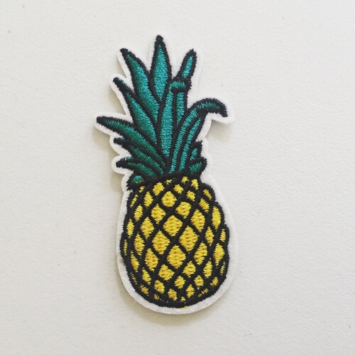 Pineapple Iron-on Patch Tropical Fruit Patch DIY Embroidery - Etsy