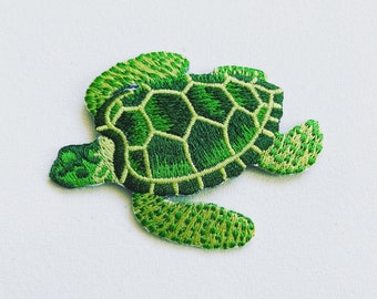 Iron-on Large Sea Turtle Patch/turtle Badge/marine Animal Patch ...