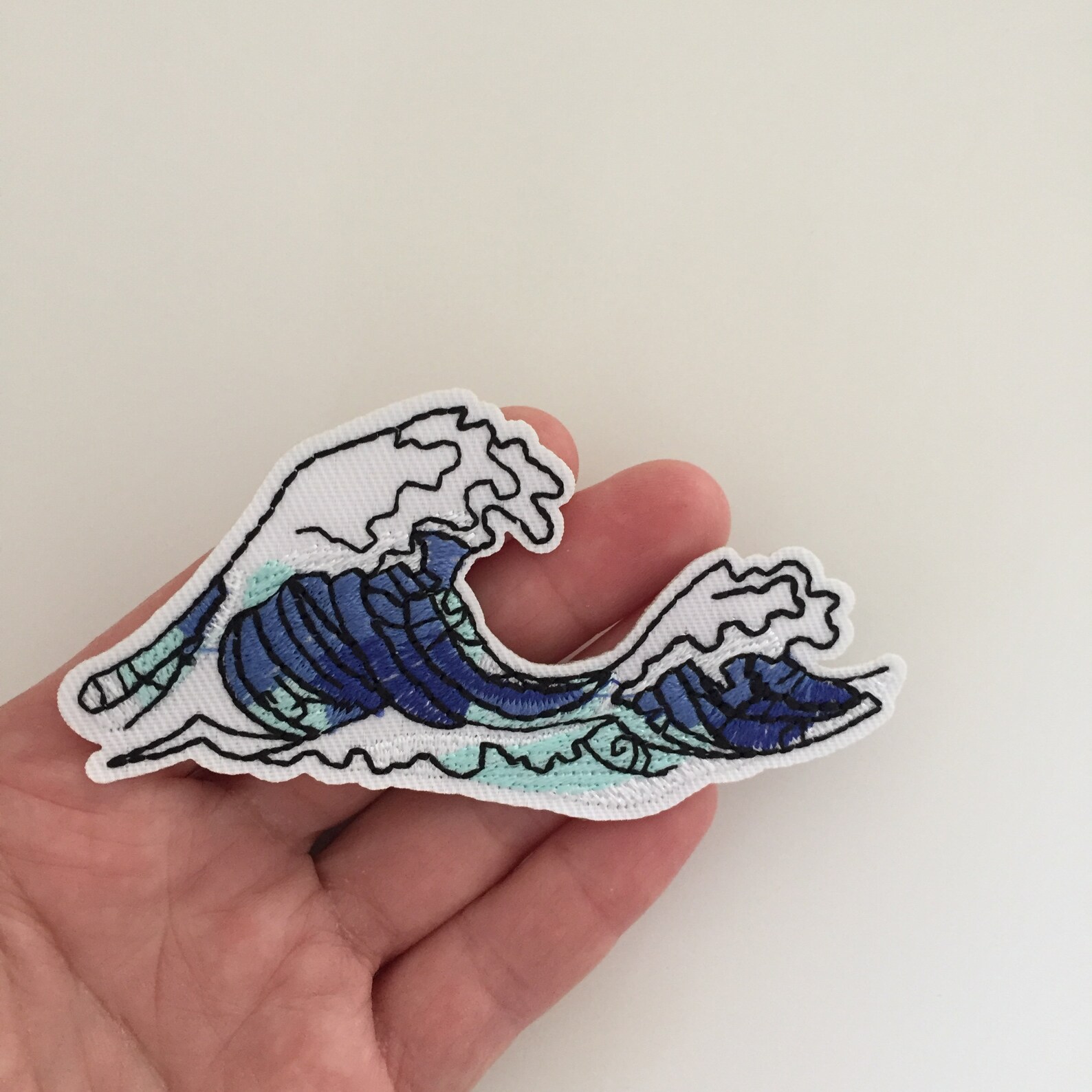 Sea Wave Iron-on Patch Ocean Wave Badge Surf Wave Patch - Etsy