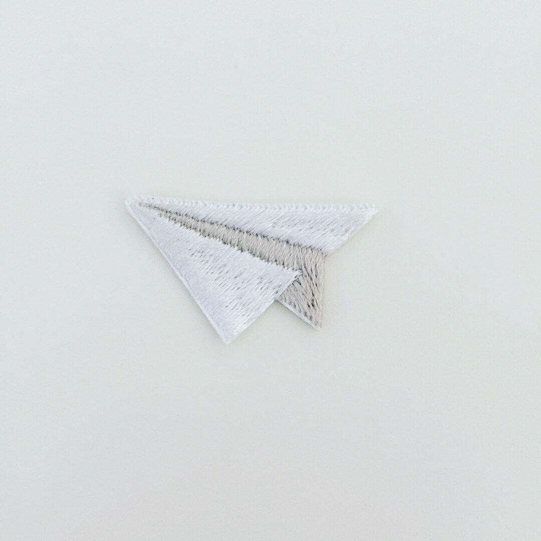 Paper Plane Iron-on Patch, Paper Airplane Badge, Flying Plane Badge ...
