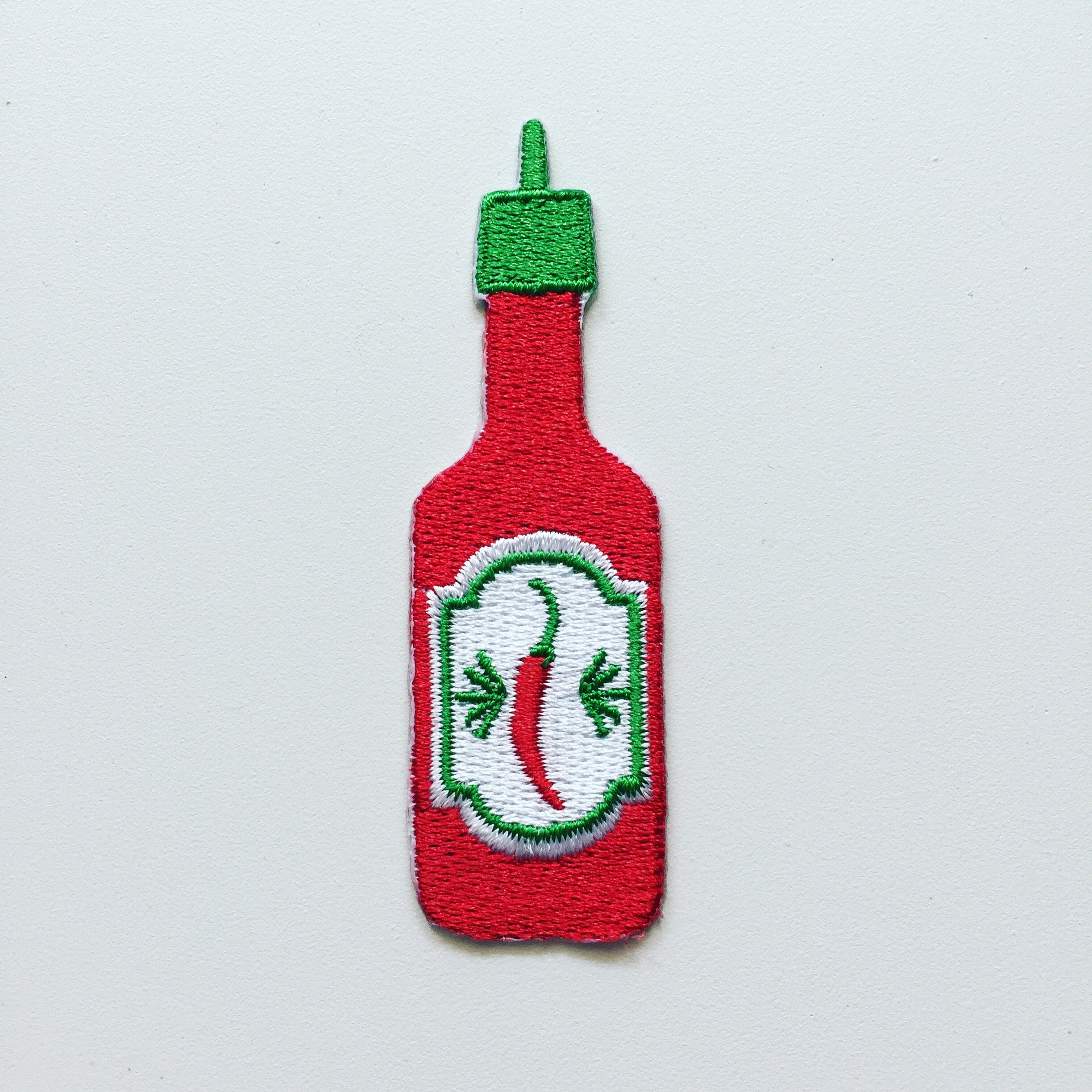 Sriracha Chilli Sauce Iron-on Patch Hot Chilli Sauce Badge - Etsy UK