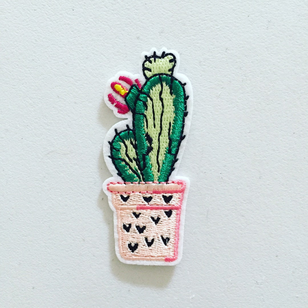Cactus Iron-on Badge, Succulent Plant Patch, Cacti Badge, DIY ...