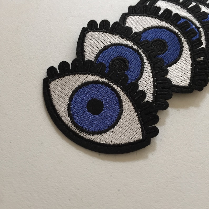 Evil Eye Iron-on Patch Eyeball Applique Motif Amulet - Etsy