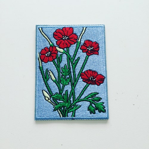 Moks256p Dandelion Embroidered Patch Flower Patch | Etsy