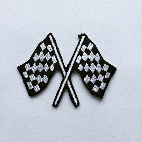 Checkered Flag Embroidered Iron / Sew on Patch Check F1 Racing - Etsy