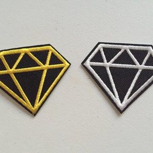 Diamond Iron-on Patch, Diamond Applique Motif, Decorative Patch, DIY ...