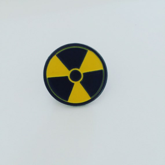 Radioactive Sign Lapel Pin Nuclear Radiation Enamel Pin | Etsy