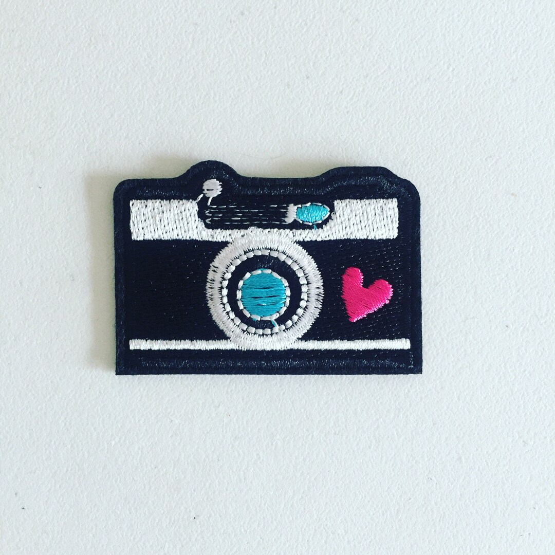 Photo Camera Iron-on Patch, Camera Badge, Decorative Patch, DIY ...