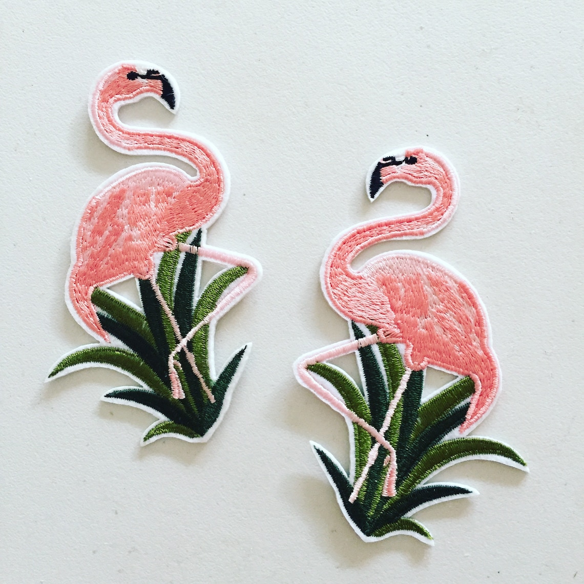 Tropical Flamingo Iron-on Patch Tropical Summer Badge - Etsy UK