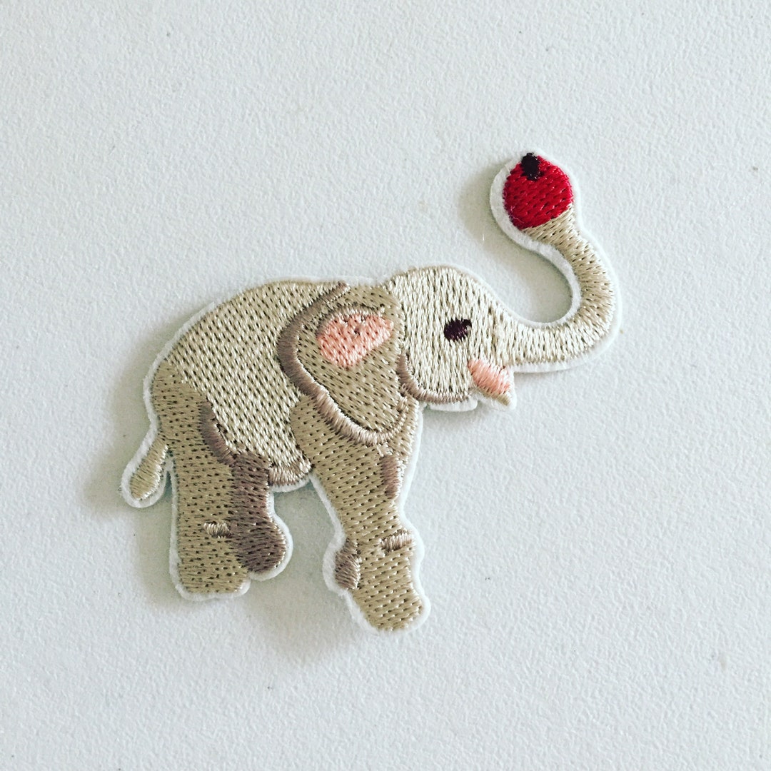 Elephant Iron-on Patch, Safari Animal Badge, Decorative Patch, DIY ...