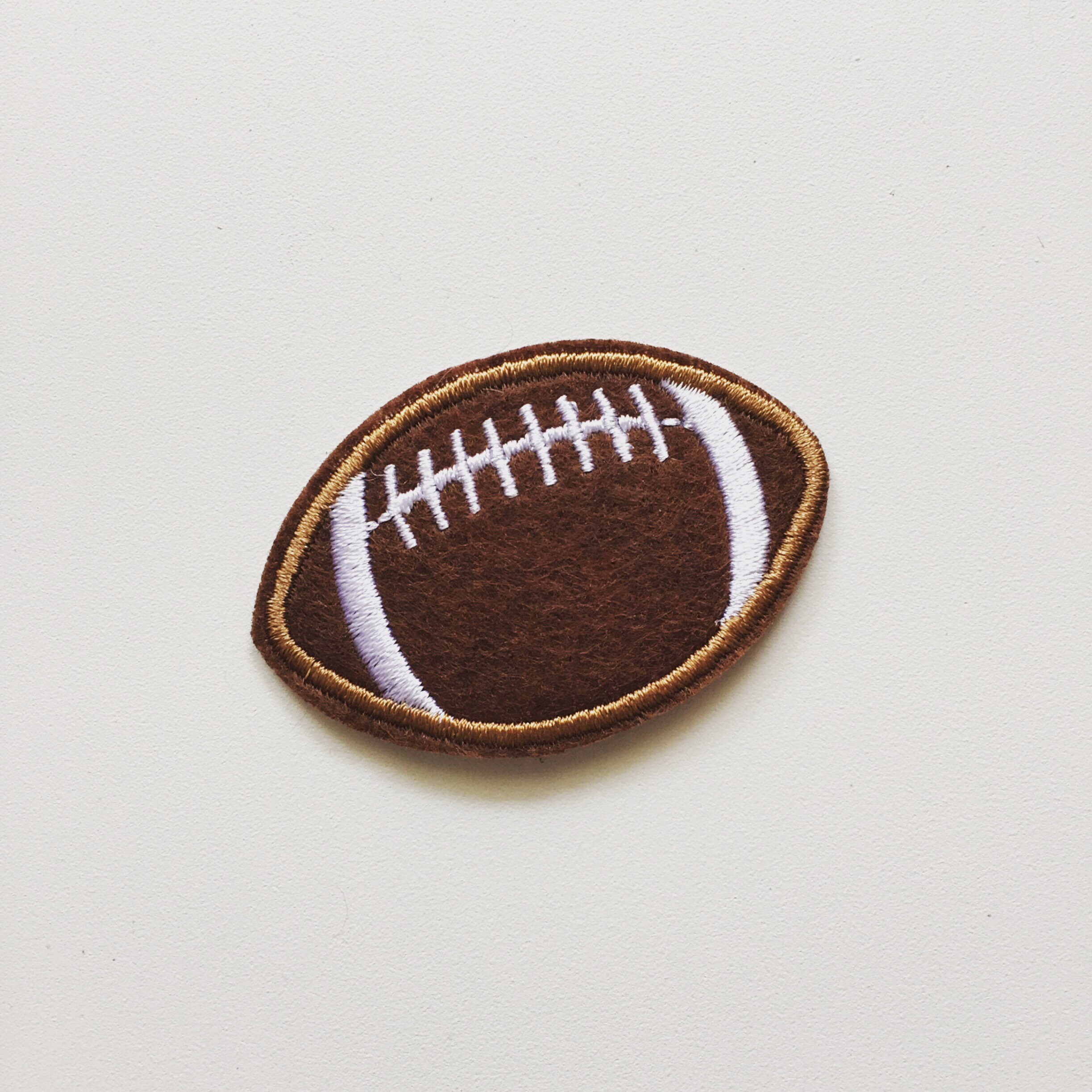 Rugby Ball Iron-on Patch, Sport Ball Badge, DIY Embroidery, Embroidered ...