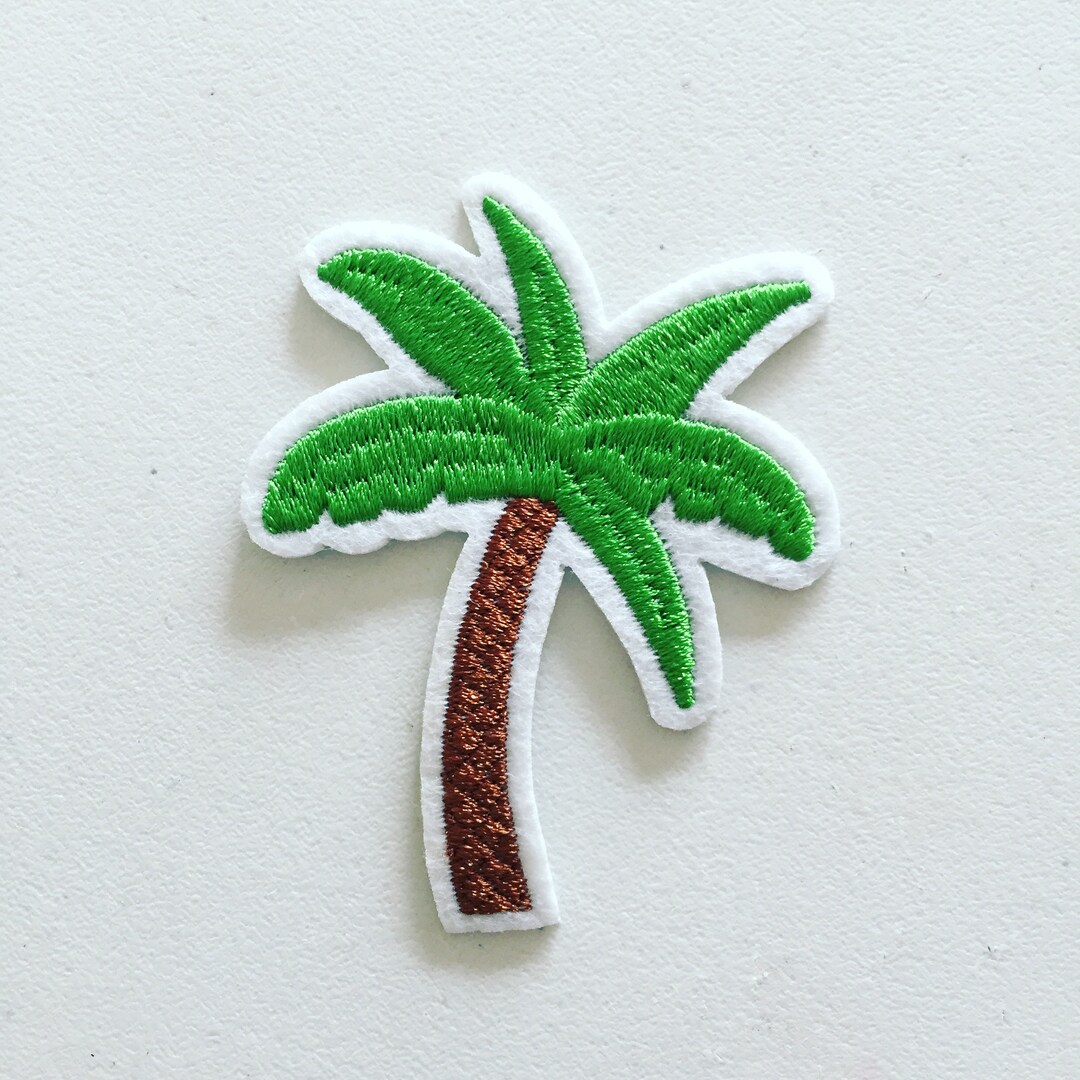 Tropical Palm Tree Badge, Palm Tree Iron-on Patch, Summer Badge, DIY ...