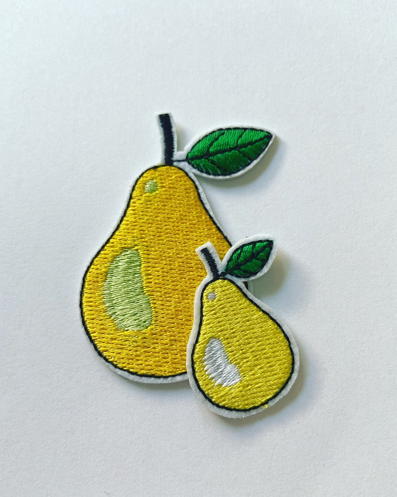 Pear Iron-on Patch Pear Fruit Badge Summer Fruit Patch - Etsy