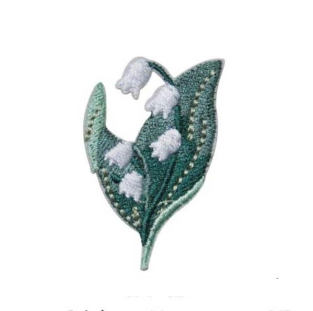 Lily of the Valley Stick-on Patch, White Flower Stick-on Badge, Floral ...