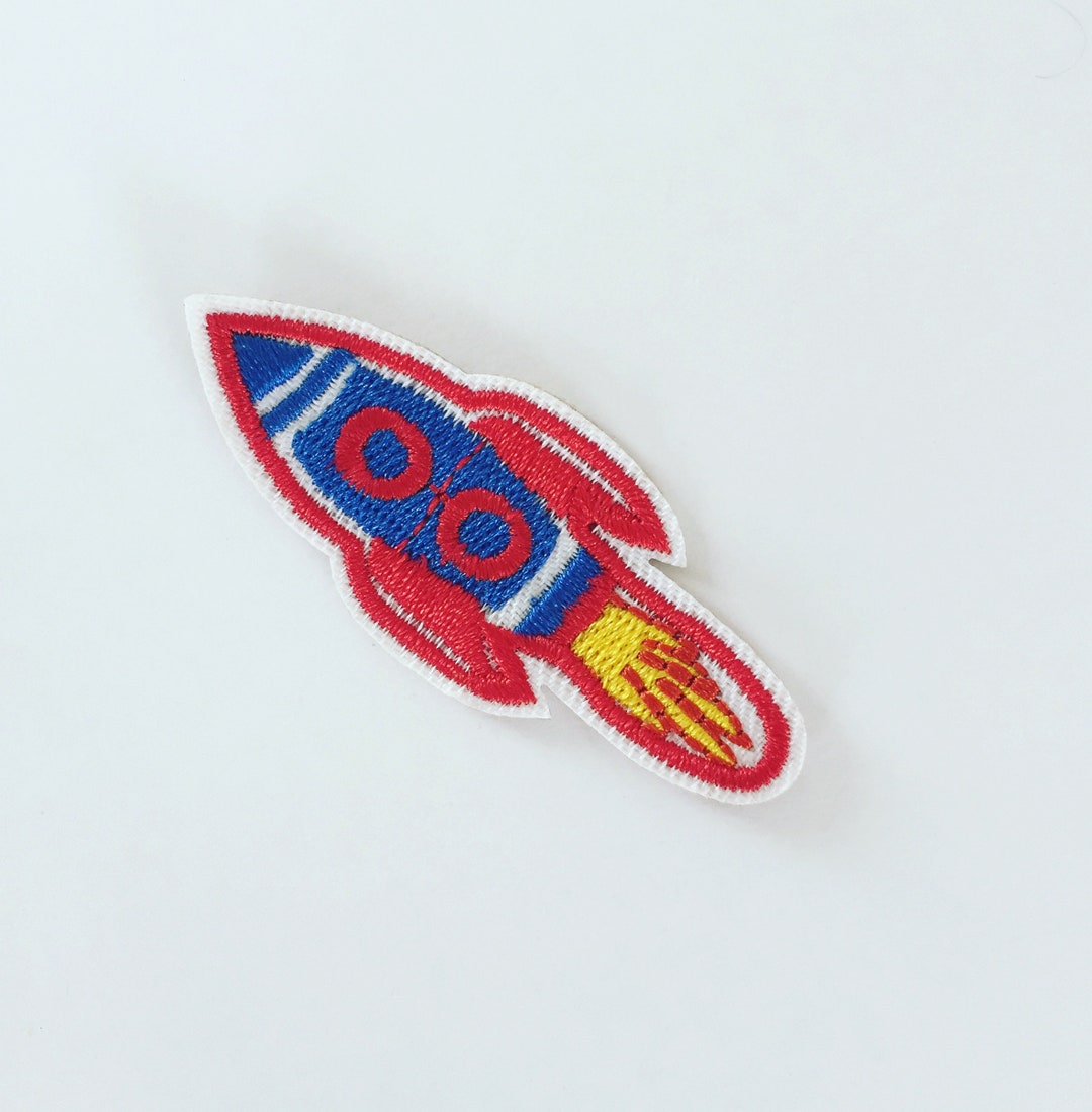 Space Rocket Iron-on Patch, Space Shuttle Badge, Decorative Patch, DIY ...