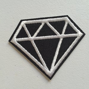 Diamond Iron-on Patch, Diamond Applique Motif, Decorative Patch, DIY ...