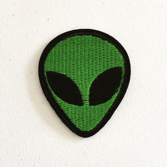 Alien Head Iron-on Patch Extraterrestrial Alien Badge Sew on | Etsy