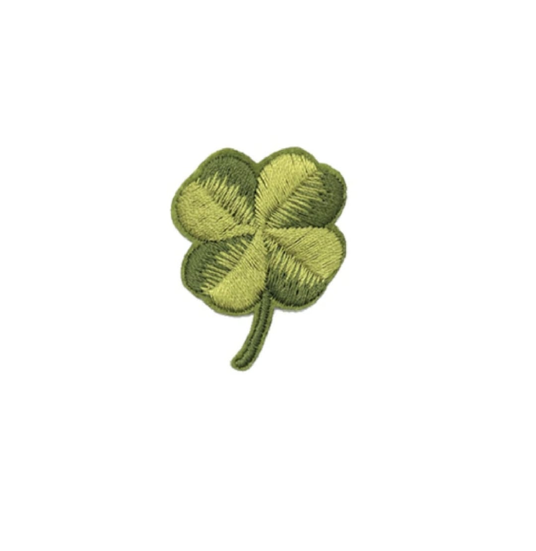 Four-leaf Clover Iron-on Patch, Lucky St. Patrick Clover Badge, Nature ...