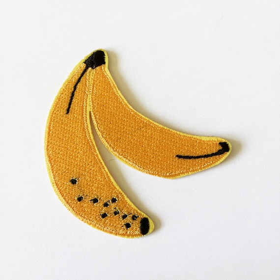 Banana Iron-on Patch Tropical Fruit Badge Pop Culture Banana - Etsy