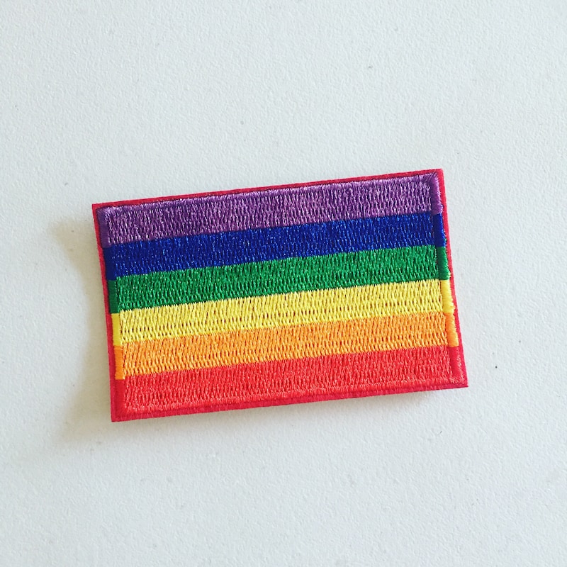 Rainbow Flag Iron on Patches - Etsy UK