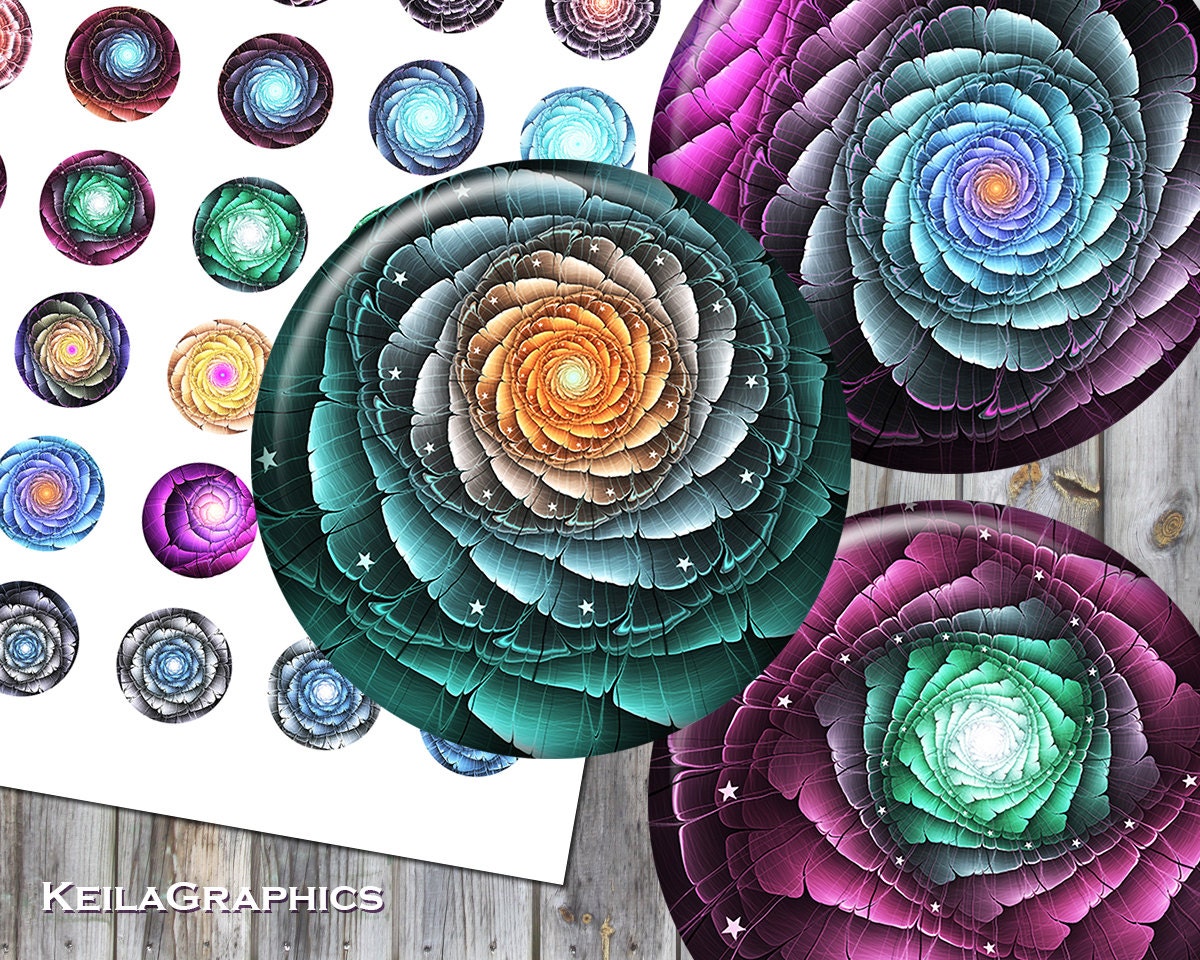 Digital Collage Sheet Instant Download Circle Size 30mm 25mm 20mm 18mm ...