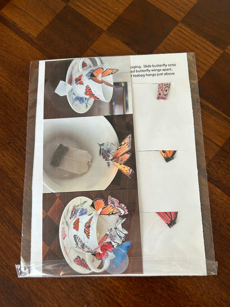 Butterfly Tea Bag Holders Package of Six - Etsy