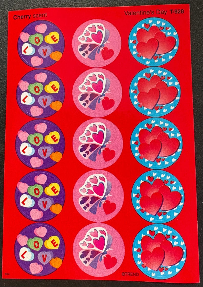 VINTAGE Stickers - Scratch & Sniff - TREND - Cherry - Yummy!! - Etsy