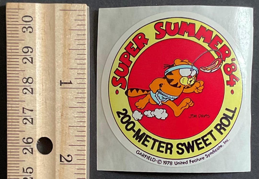 1 Mod of VINTAGE Stickers - “super Summer ‘84” - Garfield - 200 Meter ...
