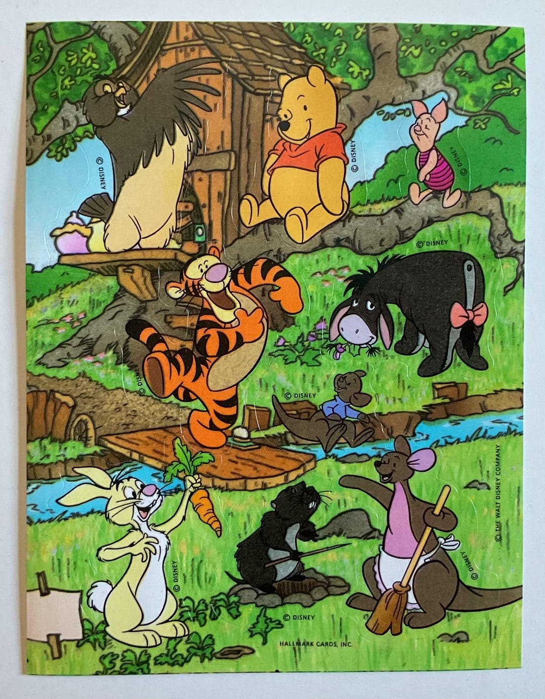 Vintage Stickers - Disney - HALLMARK - Winnie the Pooh, Kanga, Roo ...