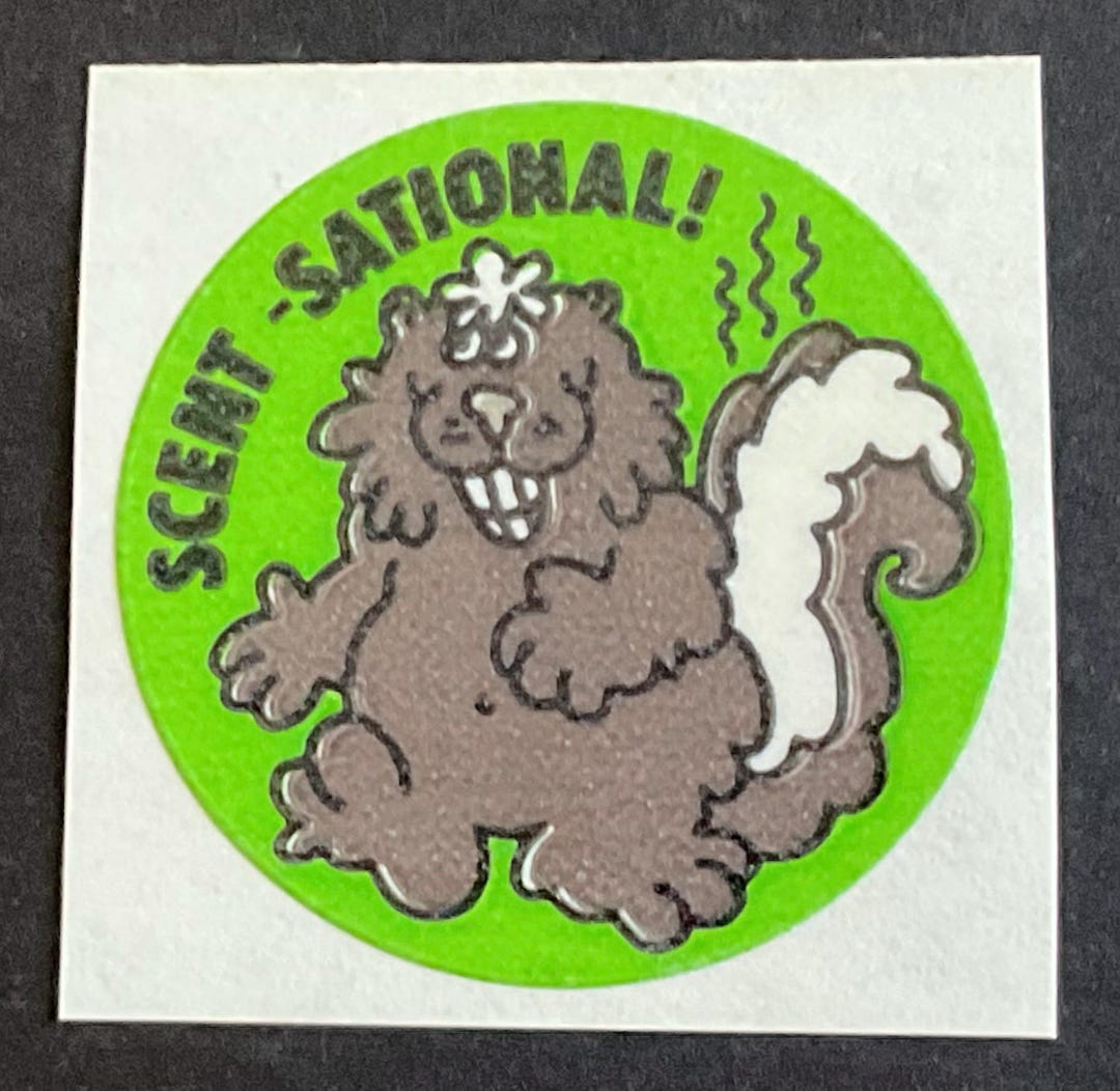 Vintage Stickers - Scratch & Sniff - Trend - Skunk - I COMBINE SHIPPING ...
