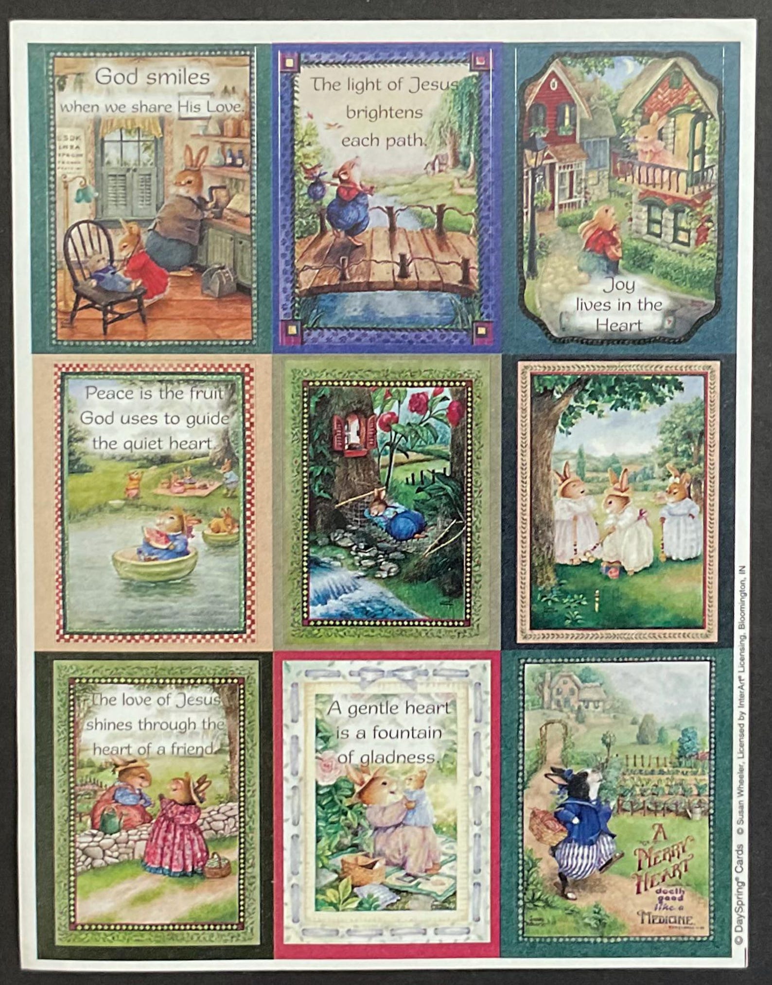 Vintage Stickers - Dayspring - Susan Wheeler - Religious - I COMBINE ...